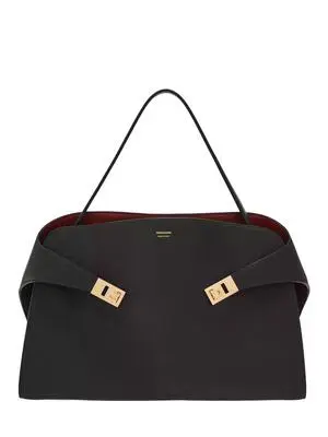 FERRAGAMO Ferragamo Large Hug Shoulder Bag Black