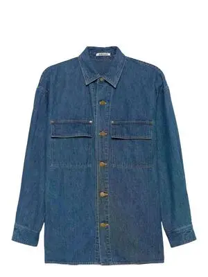 Auralee Auralee Selvedge Denim Shirt Blue