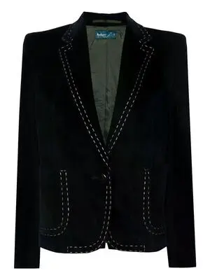 Kolor Stitch-detail Corduroy Blazer - Blue