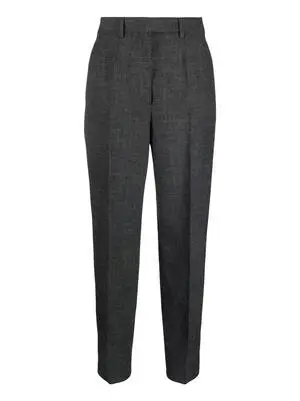 Prada Virgin Wool Tailored Trousers - Grey