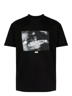 NAHMIAS Graphic-print Cotton T-shirt - Black
