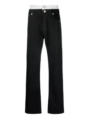 VTMNTS Double-layer Straight-leg Jeans - Black
