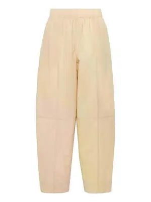 GANNI Curve Tapered-leg Trousers - Neutrals