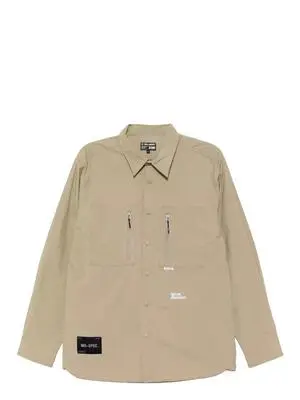 Izzue Logo-print Shirt Neutrals