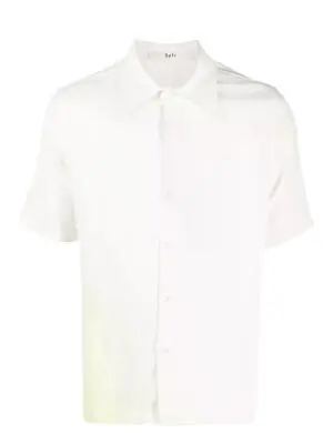 Séfr Buttoned Short-sleeved Shirt - Neutrals