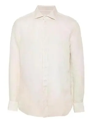 120% Lino Long-sleeves Linen Shirt - Neutrals