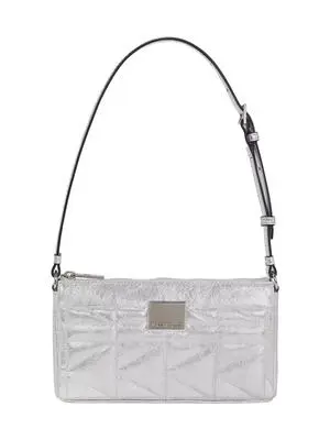 Karl Lagerfeld K/kuilt Shoulder Bag - Silver