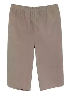 RIER Waxed Poplin Shorts - Grey