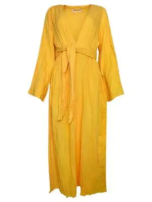 Mara Hoffman Blair V-neck Cotton Maxi Dress - Orange