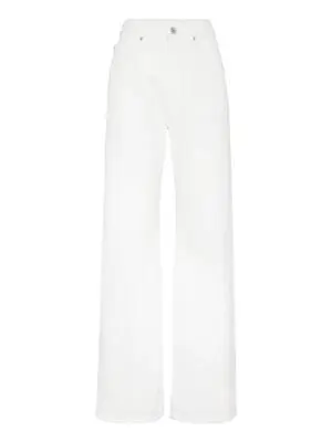Brunello Cucinelli Mid-rise Wide-leg Jeans - White