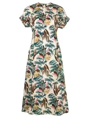 Ulla Johnson Devon Floral-print Dress - Neutrals