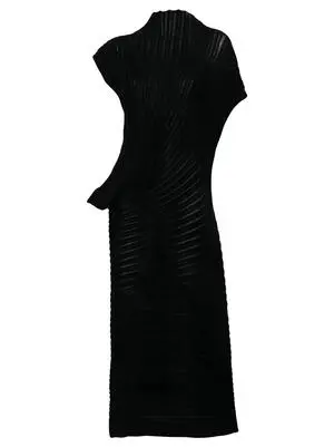 Issey Miyake Stream Midi Dress - Black