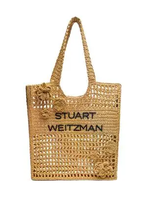 STUART WEITZMAN Logo-print Tote Bag - Neutrals