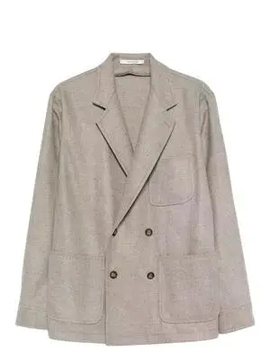 Tagliatore Double-breasted Blazer Grey