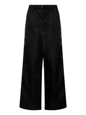 Sacai Belted Wide-leg Trousers - Black