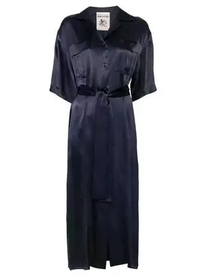 SEMICOUTURE Laetitia Midi Dress - Blue