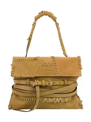 Moschino Tie Me Shoulder Bag - Brown