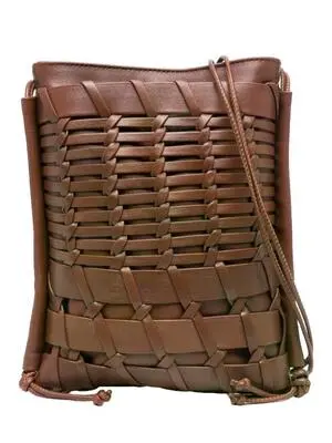 Hereu Trena Interwoven Leather Bag - Brown