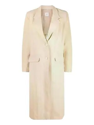 ALYSI Single-breasted Tailored Coat - Neutrals
