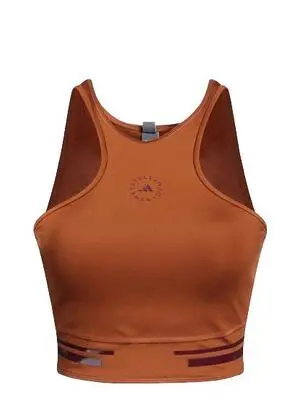 Adidas By Stella McCartney Sports Top With Built-in Shelf Bra - Brown