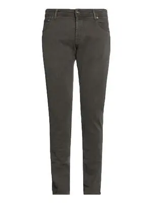 JACOB COHЁN Casual Pants In Stretch Gabardine - Brown
