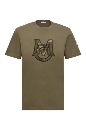 Moncler Monogram Cotton T-shirt - Green
