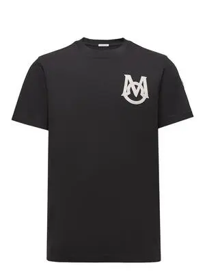 Moncler Monogram Cotton T-shirt - Black
