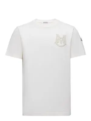 Moncler Monogram Cotton T-shirt - White