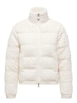 Moncler Padded Zip-up Cardigan - White