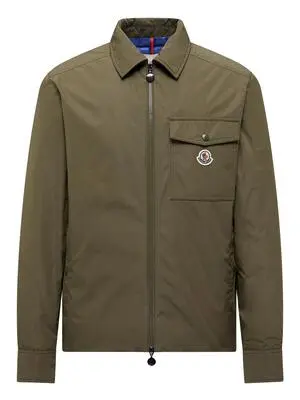 Moncler Vigeon Down Shirt Jacket - Green