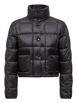 Moncler Jarcieu Braided Trim Short Down Jacket - Black