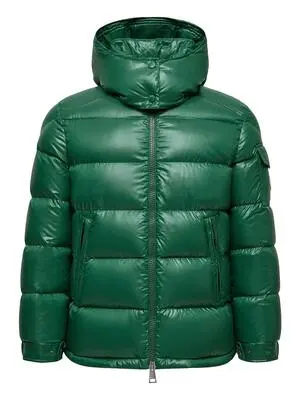 Moncler Maire Hooded Down Jacket - Green