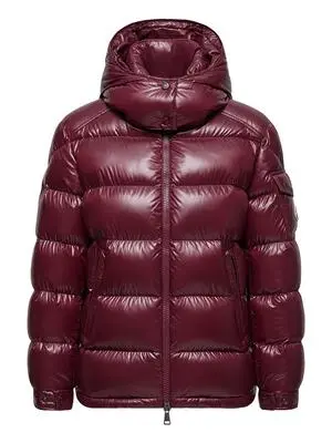 Moncler Maire Hooded Down Jacket - Red