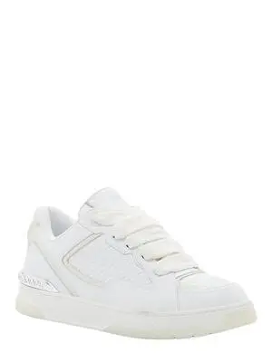 Versace Leather Biggie Basket Sneakers White