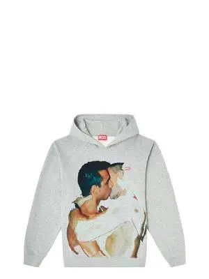 DIESEL® X Tom Of Finland Foundation Kiss-print Hoodie - Grey