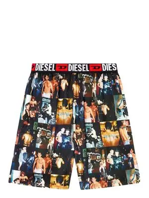 DIESEL® X Tom Of Finland Foundation Graphic-print Shorts - Black