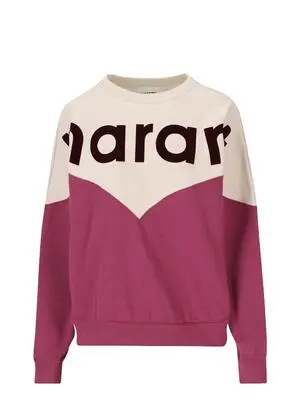 MARANT ETOILE Isabel Marant Étoile Houston Sweatshirt Ecru/raspberry
