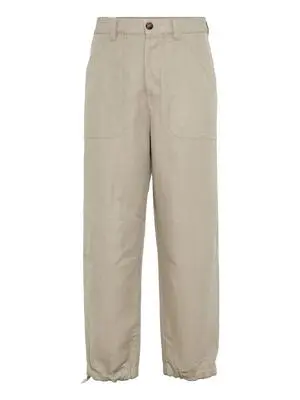 Brunello Cucinelli Relaxed Fit Trousers Beige