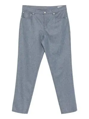 Brunello Cucinelli Wool Trousers - Clear Blue
