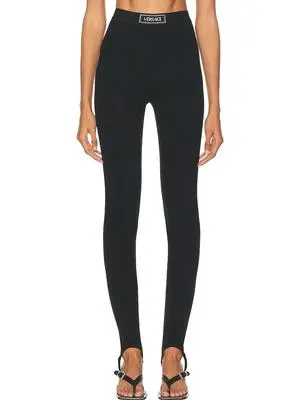 Versace High Waisted Legging - Black