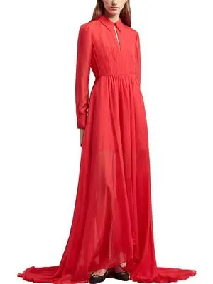 Rebecca Taylor Chiffon Gown - Red