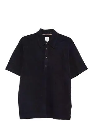 Paul Smith Linen Polo Shirt - Blue
