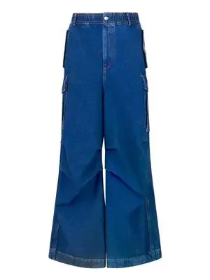 Marni High-rise Cargo Jeans - Blue