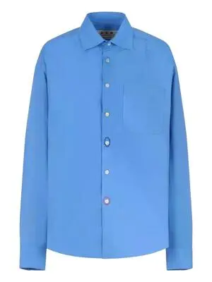 Marni Button-up Long-sleeve Shirt - Blue
