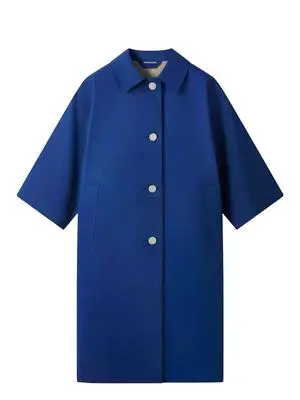 Mackintosh Collin Short-sleeve Buttoned Coat - Blue