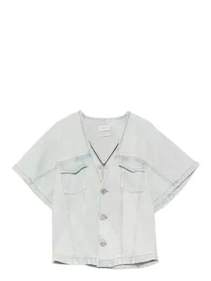 Jacob Cohen Short-sleeve Denim Shirt - Blue