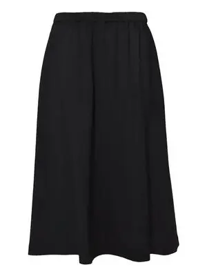 Aspesi Elasticated-waist Midi Skirt - Black