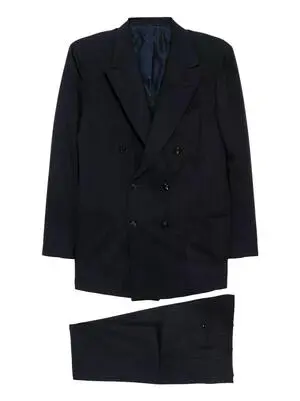 Kiton Pinstripe Suit - Blue