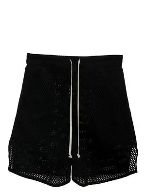 Rick Owens Cotton Drop-crotch Shorts - Black