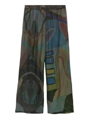 STAIN SHADE Graphic-print Trousers - Grey